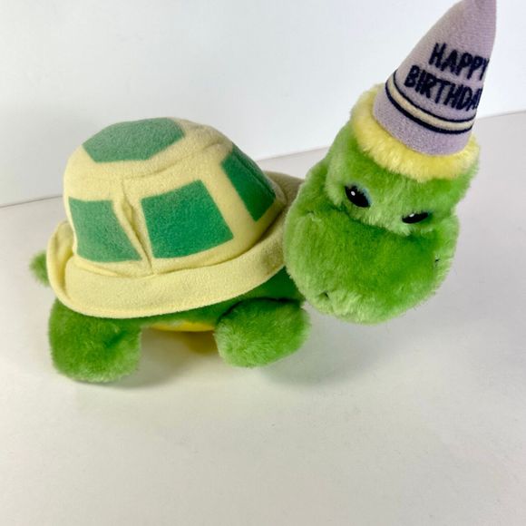 Russ | Toys | Happy Birthday Turtle Plush Money Holder Stuffed Vintage ...